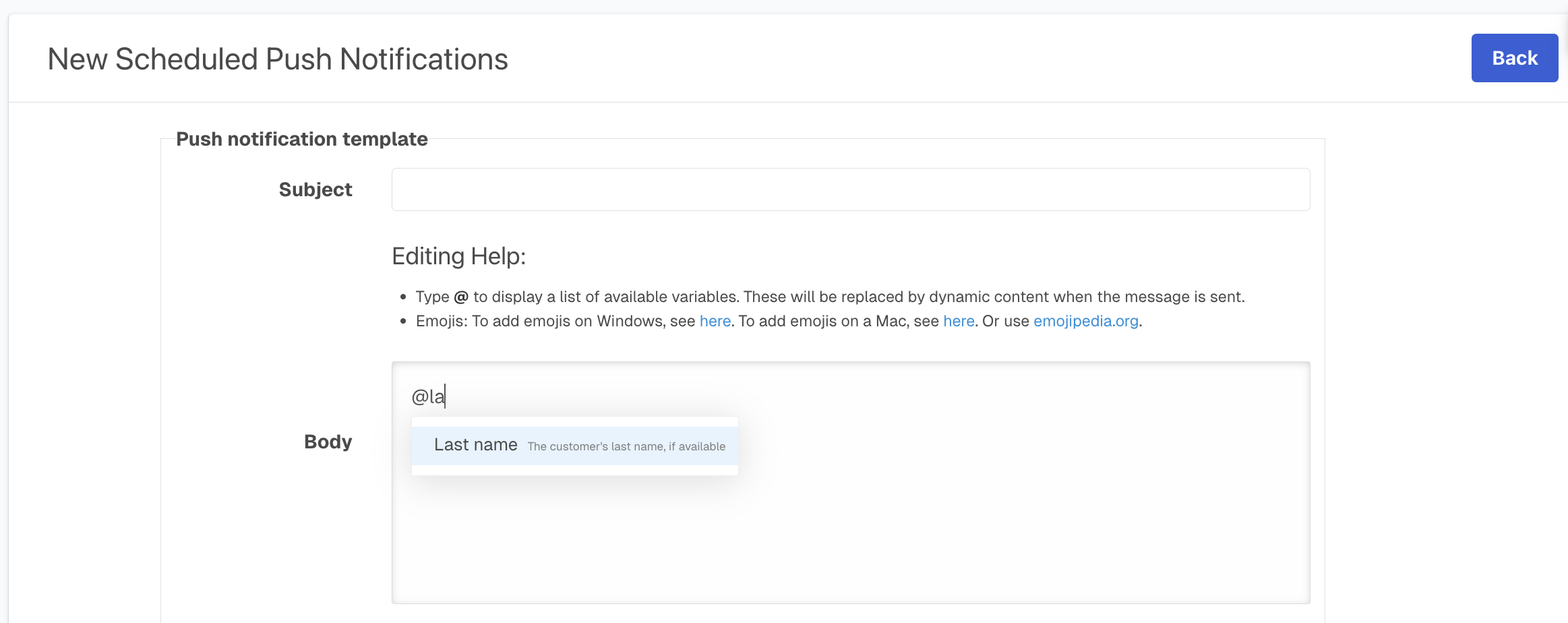 Merge Tag Dictionary – Rinsed