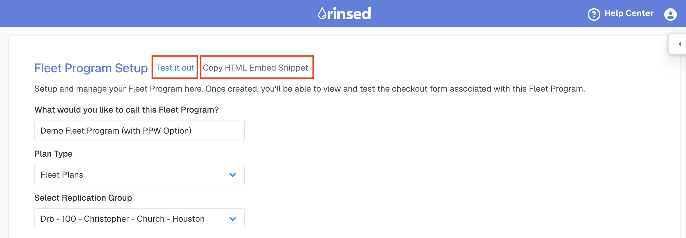 Fleet Plans - Overview – Rinsed