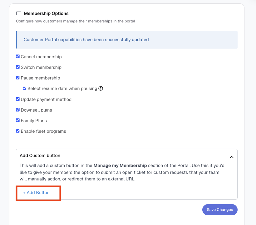 Add custom buttons to Customer Portal and App – Rinsed