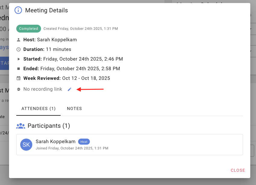 Weekly Review Meeting – Rinsed